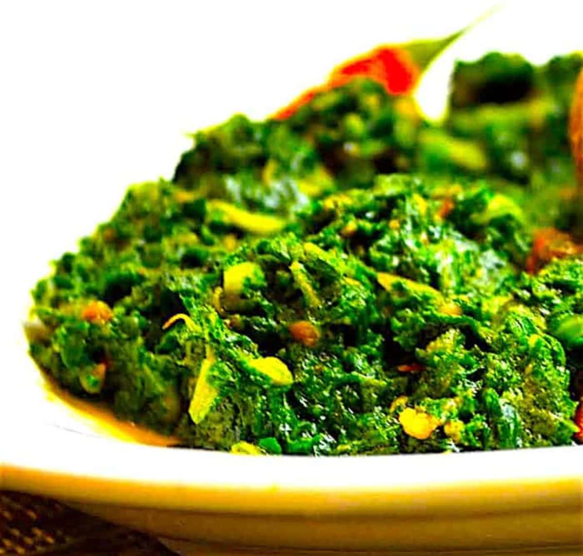 The Hirshon Kenyan Braised Spiced Kale - Sukuma Wiki - The Food Dictator