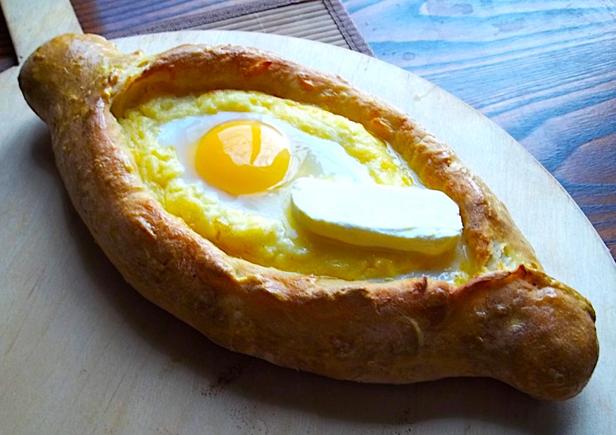 The Hirshon Georgian Ajarian Khachapuri - აჭარული ხაჭაპური - The Food ...