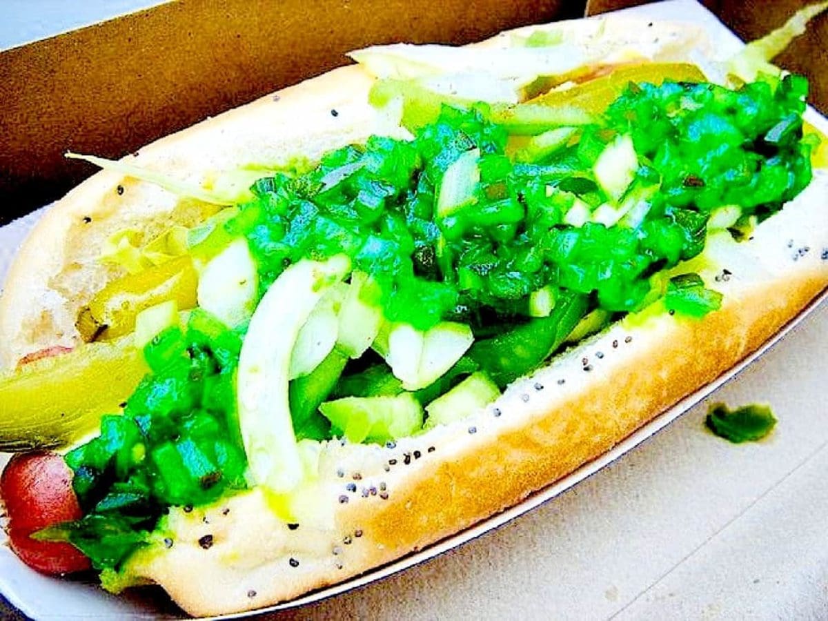 The Hirshon Chicago Atomic Green Hot Dog Relish - The Food Dictator