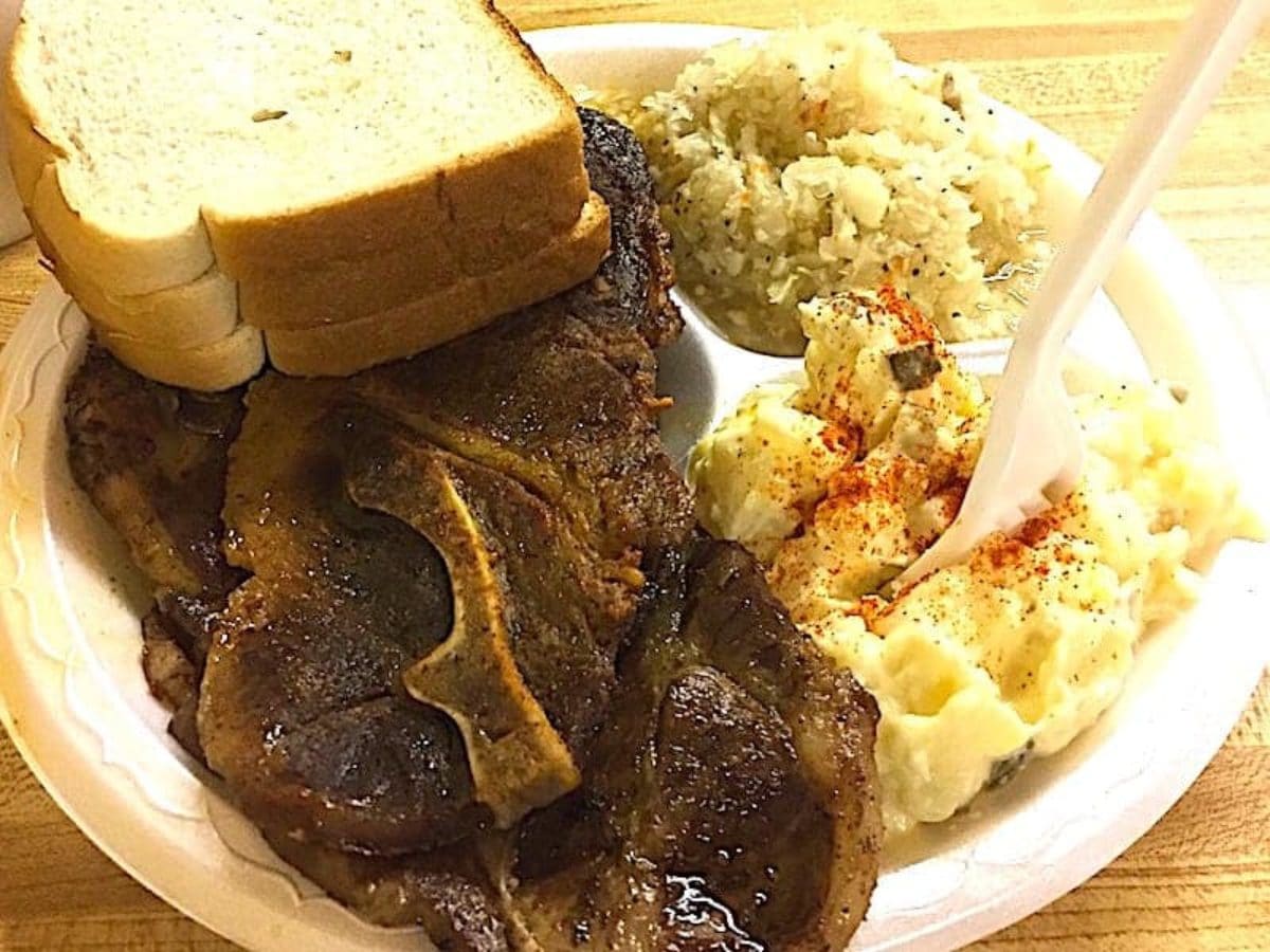 The Hirshon Kentucky Pork Shoulder Chop “BBQ” And Vinegar Slaw - The ...