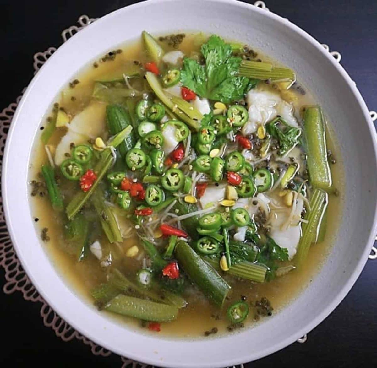 Green Sichuan Pepper Fish - 青花椒魚 - The Food Dictator