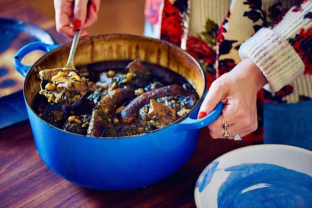 The Hirshon Jewish Tunisian Spicy Greens With Beans And Meat - بكيلا Or ...