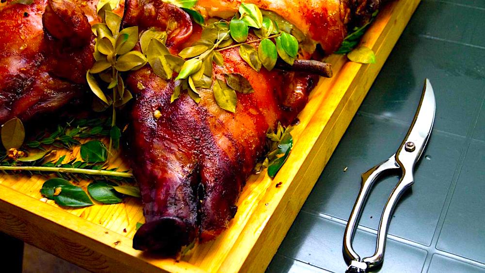 The Hirshon Sardinian Roast Pig - Su Porceddu - The Food Dictator