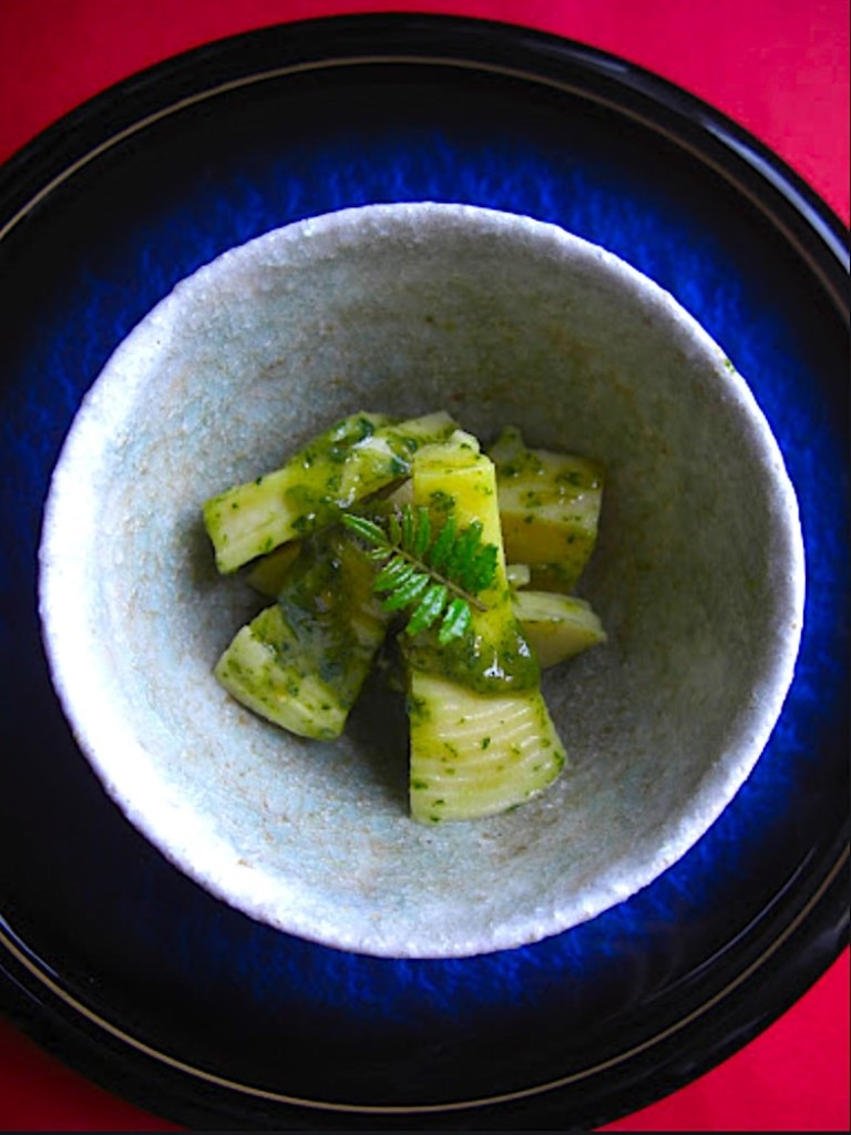 The Hirshon Japanese Bamboo Shoots With Kinome And Miso - おちで木の芽和え ...