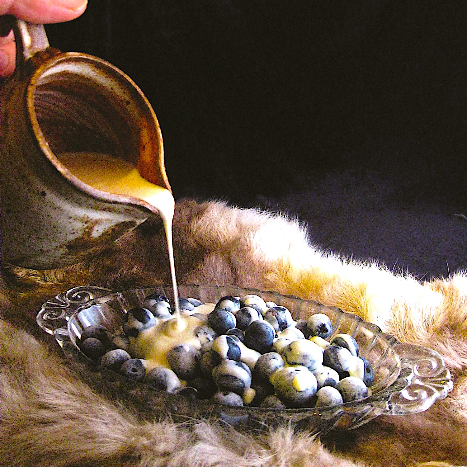 The Hirshon Medieval Iced Blueberries In Sweet Cream - Fresen Myrtus In ...