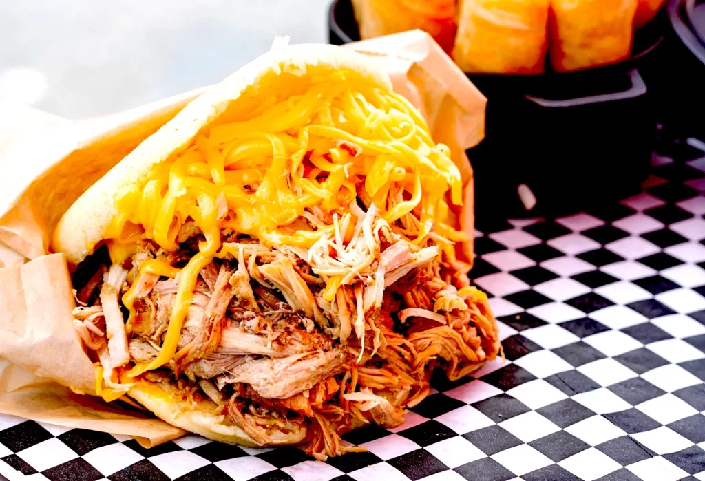 The Hirshon Revolutionary Venezuelan Arepa With Pulled Pork - Arepa ...